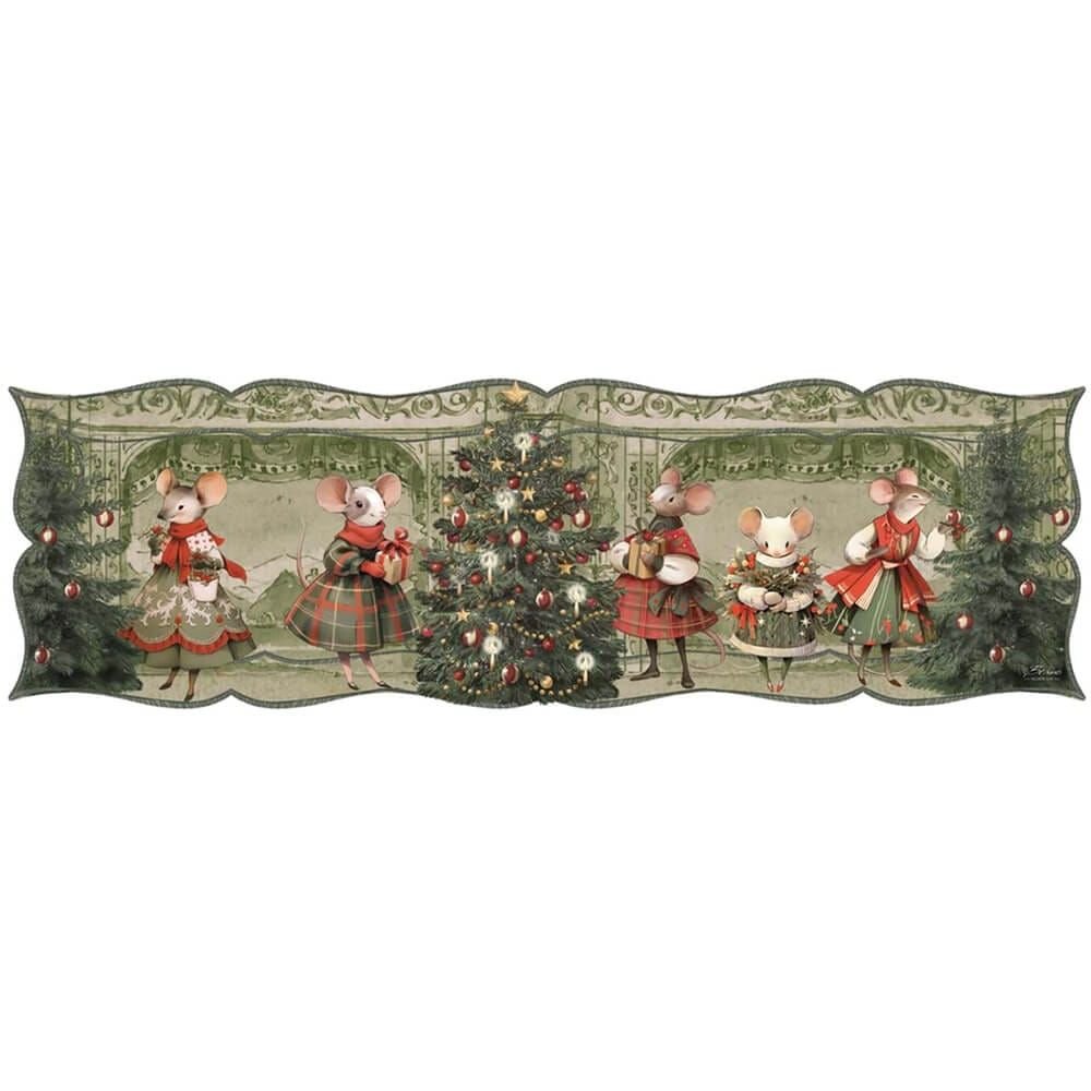 Blanc Mariclò tappeto Collezione Favola Di Natale in Vinile 50 x 160 ...